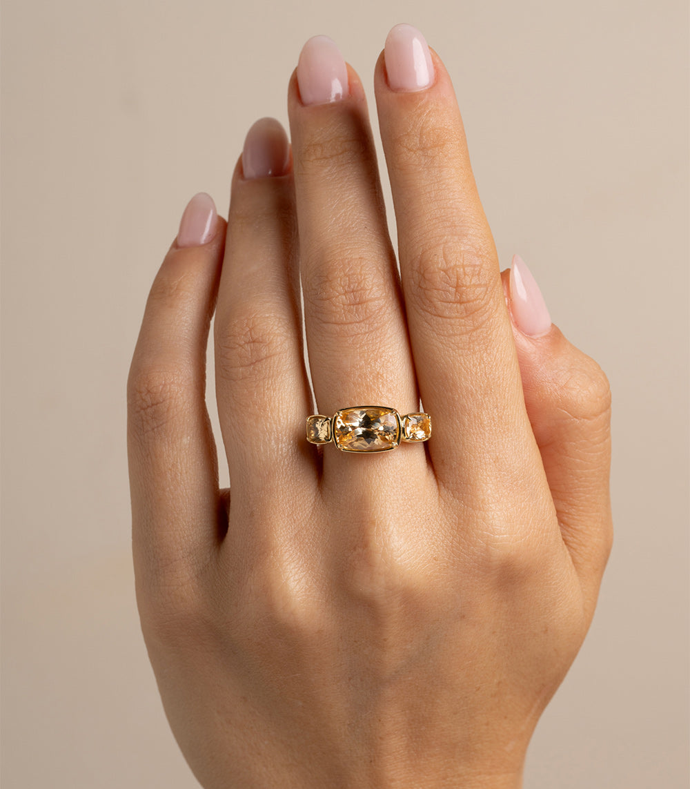 CHLOE 3 STONE ENGAGEMENT RING – Sofia Kaman